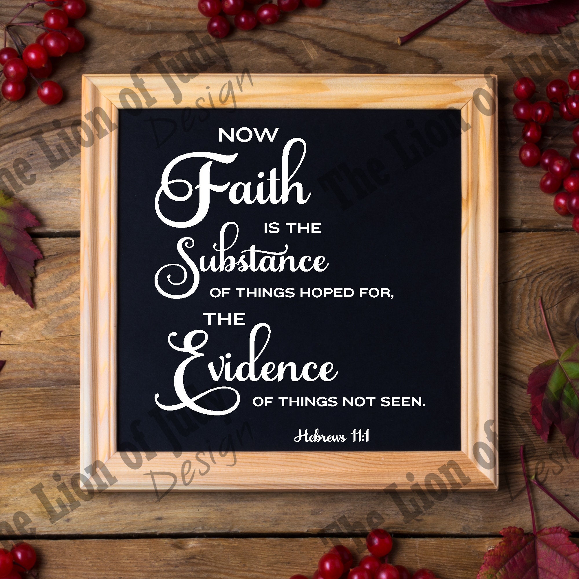 Hebrews 11:1 Bible Verse Art "faith is the Substance" SVG PNG Jpg ...