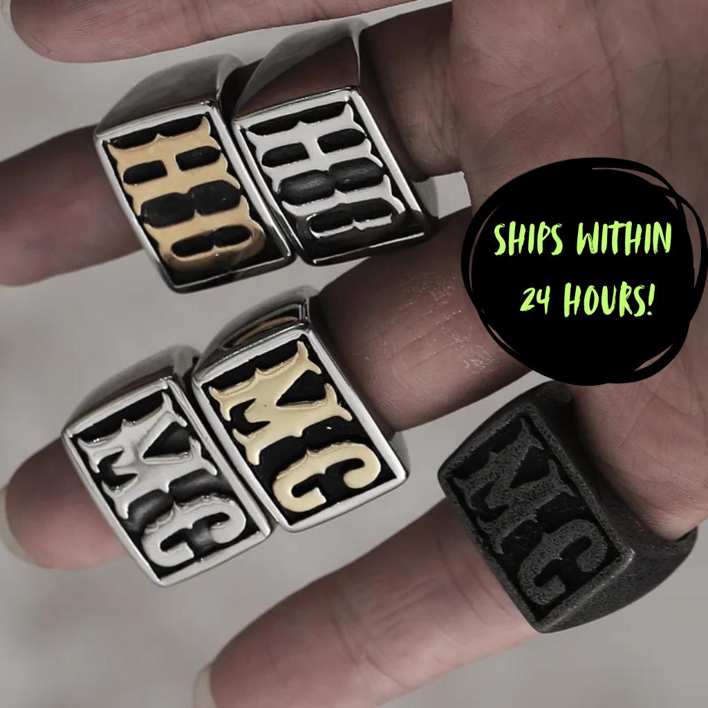 Mens Ring Biker Harley Davidson Band for Him Motorcycle Jewelry Gift HD ...