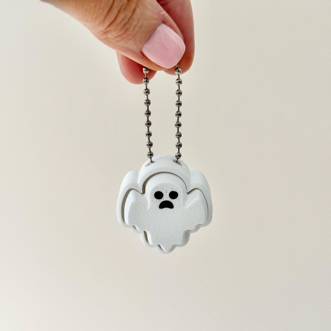 Ghost Clicker Fidget Keyring | White Sensory Toy - Etsy