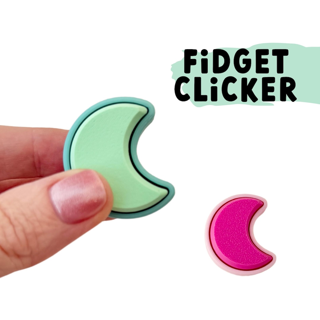 Moon Clicker Fidget Toy | Sensory Desk Toy for Neurodivergent ...