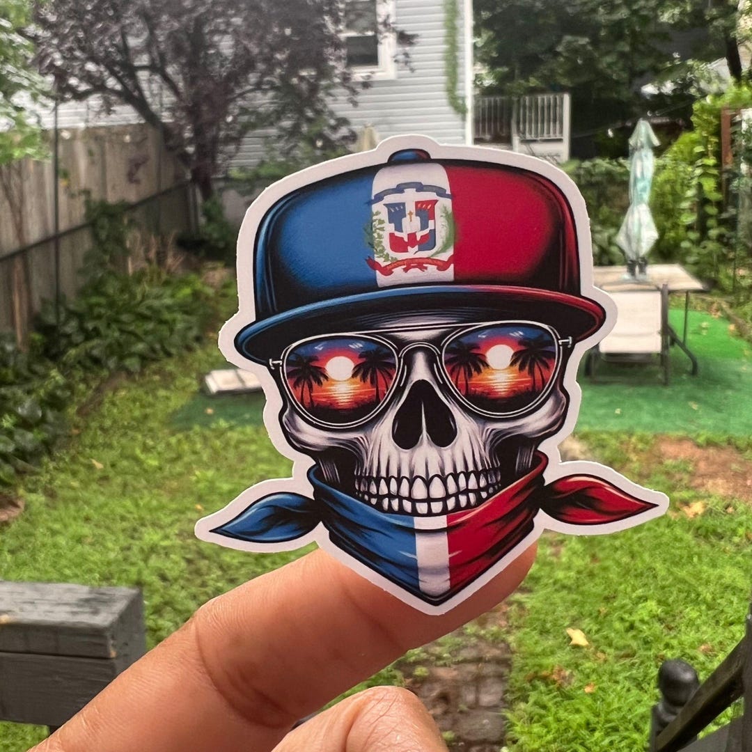 Dominican Republic Flag Stickers: Waterproof Vinyl Decal Pack - Etsy