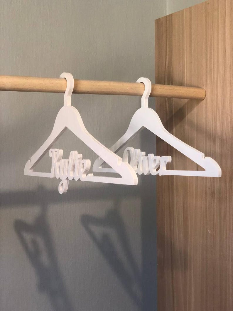 Custom Wood Hanger , Wood Hanger for Kids , Personalized Hanger ...