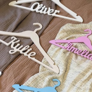 Hangers With Names, Coat Hanger, Kids Name Hanger, Custom Baby Hanger ...