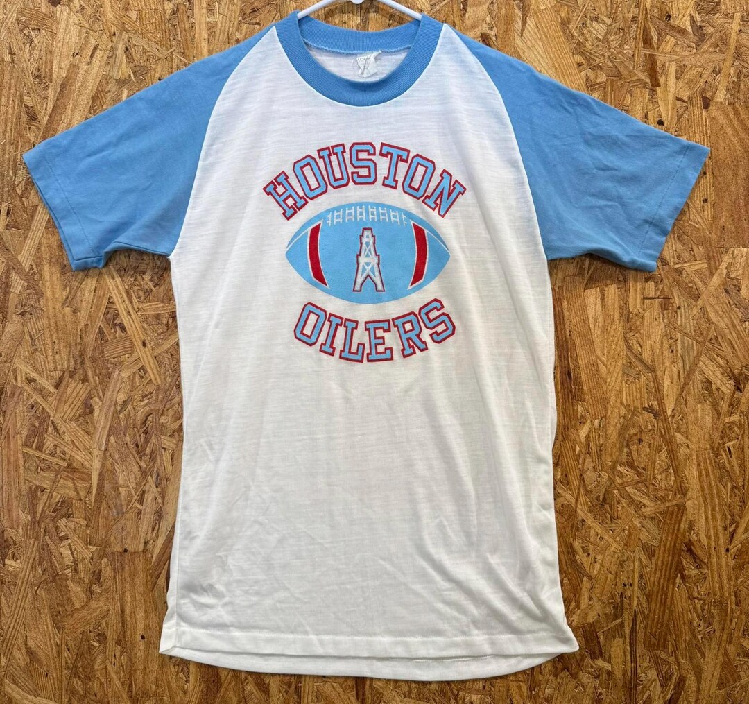 RARE Vintage Houston Oilers T-shirt Size L - Etsy