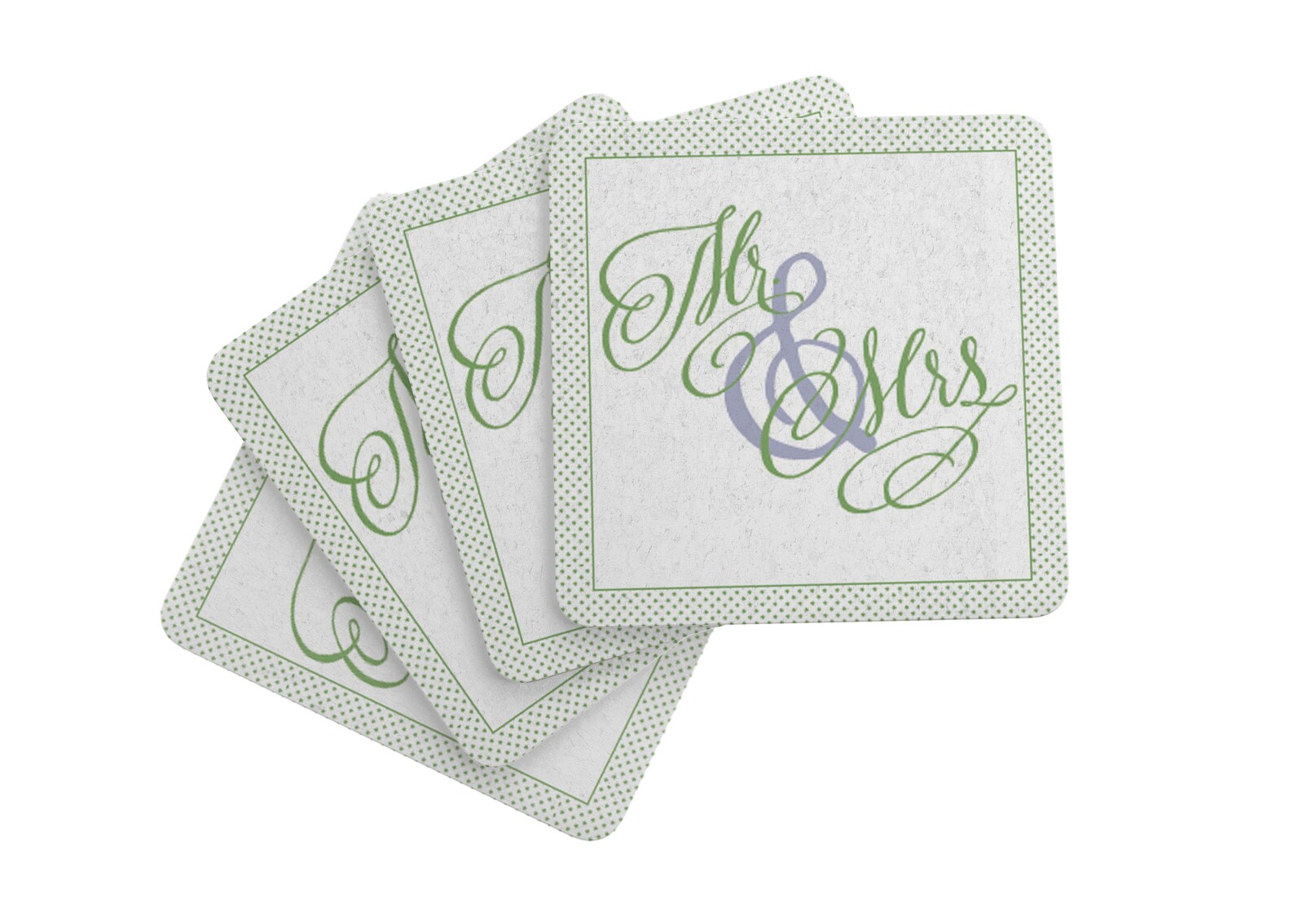 Mr. and Mrs. Coasters Wedding Coaster Paper Coaster Pre | Etsy