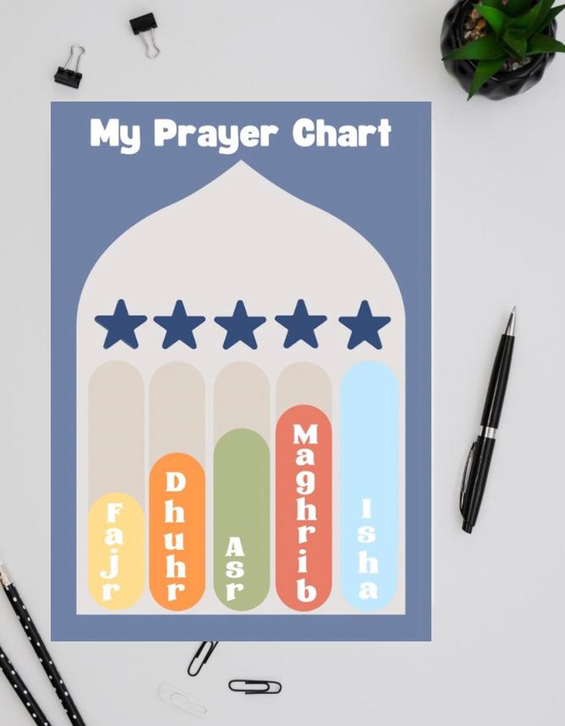 My Prayer Chart Muslim Prayer Tracker Salah Tracker Printable Prayer ...