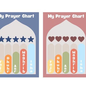 My Prayer Chart Muslim Prayer Tracker Salah Tracker Printable Prayer ...