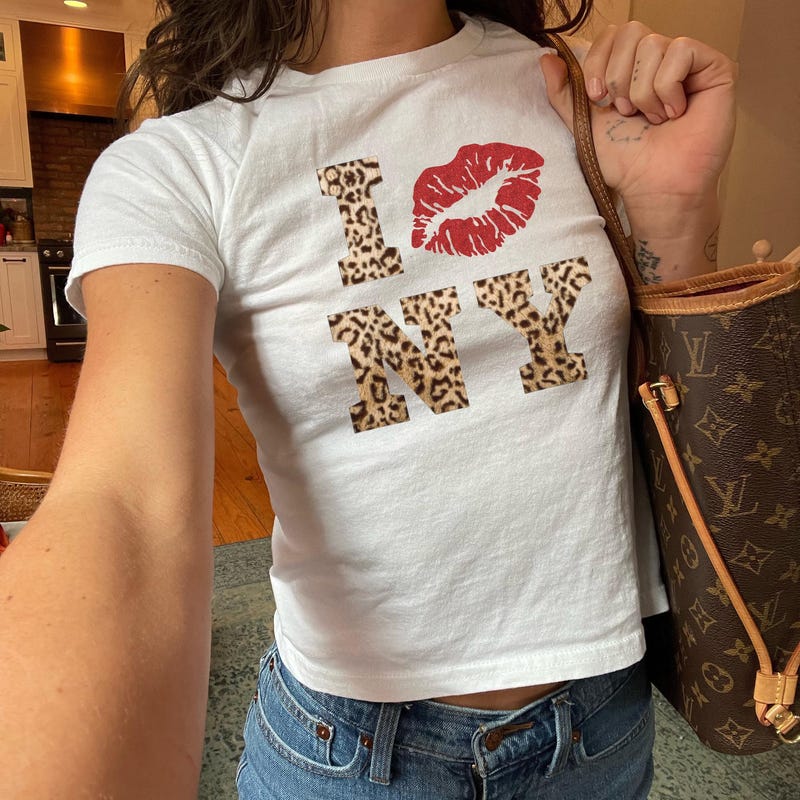 Y2k Leopard Print Tops - Etsy