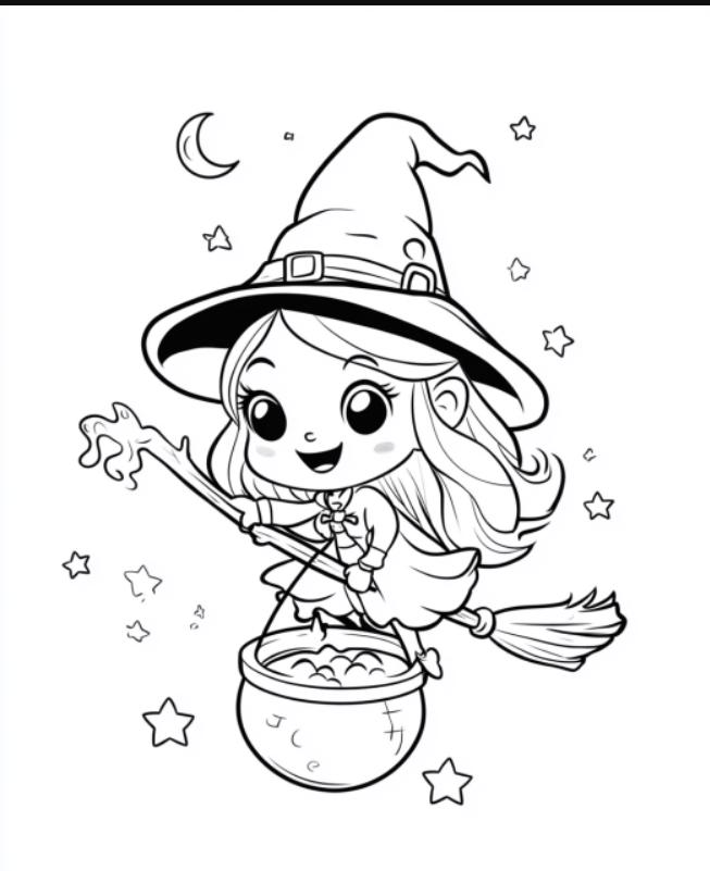 60 Halloween Coloring Pages for Kids, Coloring Books, Coloring Pages ...