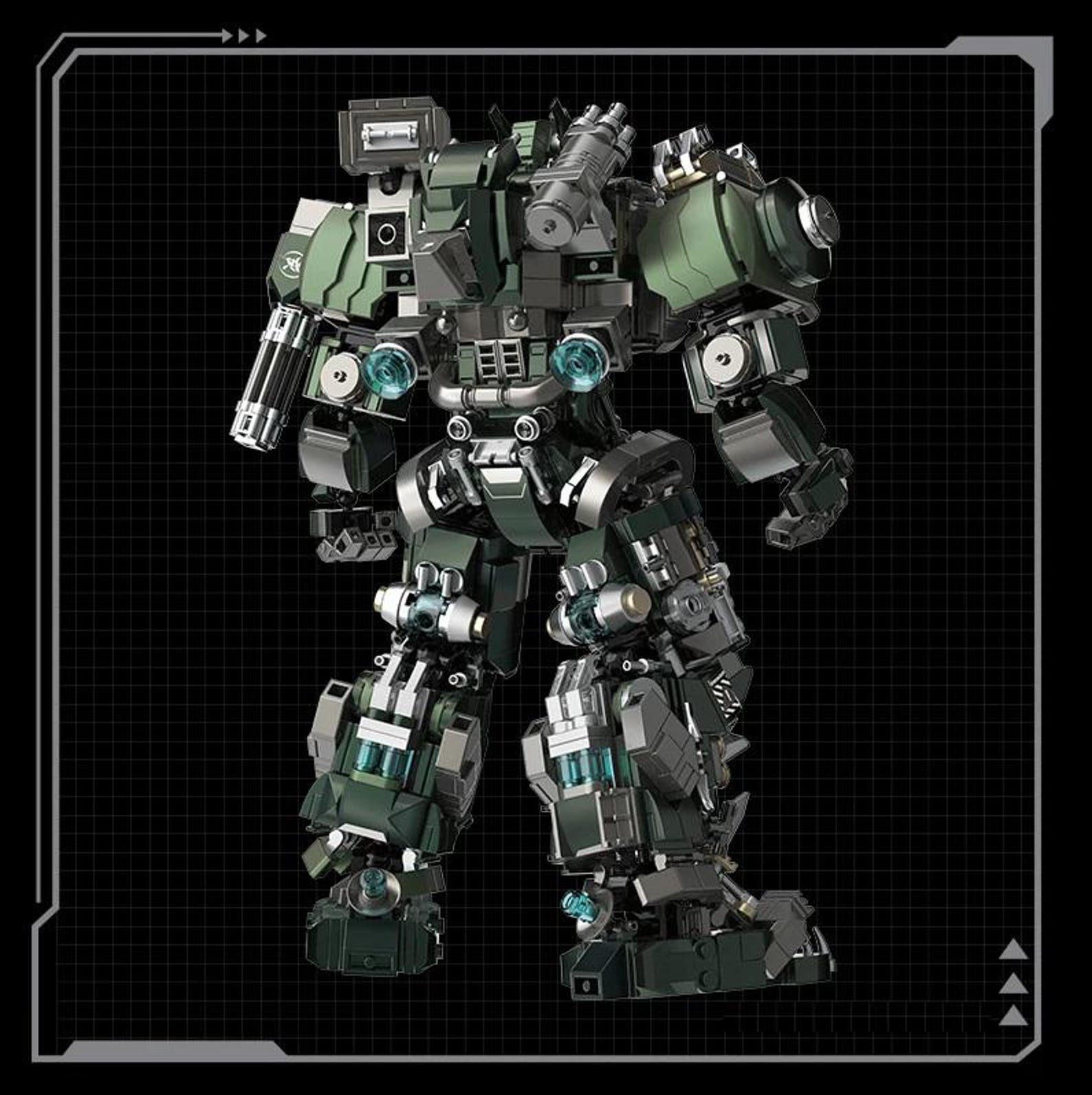 Action Figure XXL Warrior Mech Battle Robot Bot Assembly Model Kit ...