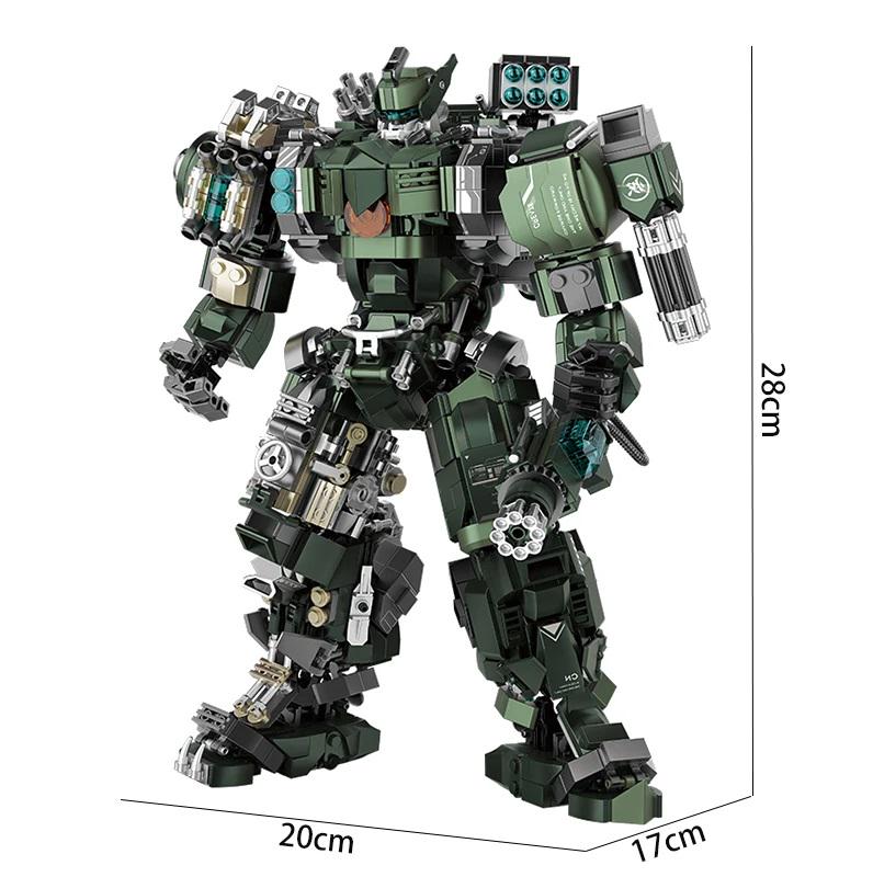 Action Figure XXL Warrior Mech Battle Robot Bot Assembly Model Kit ...