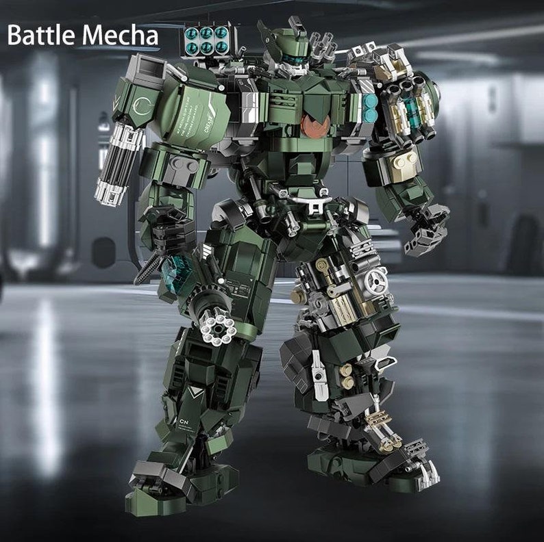 Action Figure XXL Warrior Mech Battle Robot Bot Assembly Model Kit ...