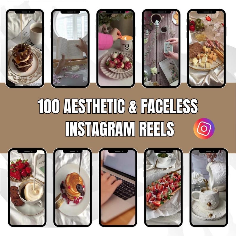 100 Faceless Aesthetic Videos | Instagram Reels Neutral Lifestyle ...