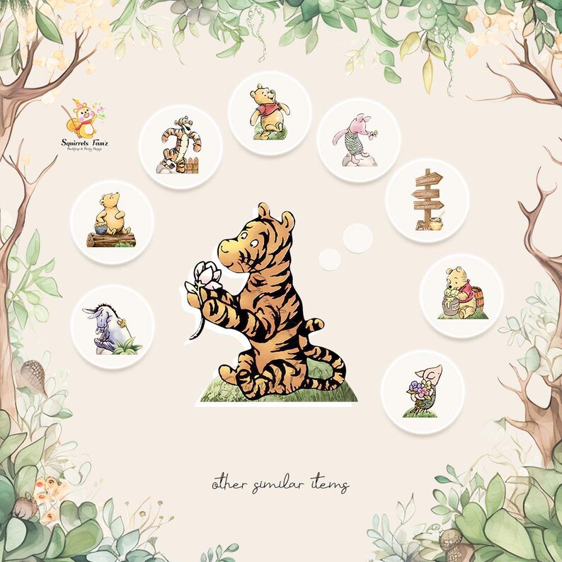 Tigger Winnie the Pooh Classic Signage Cutout Standee Baby Shower Big ...
