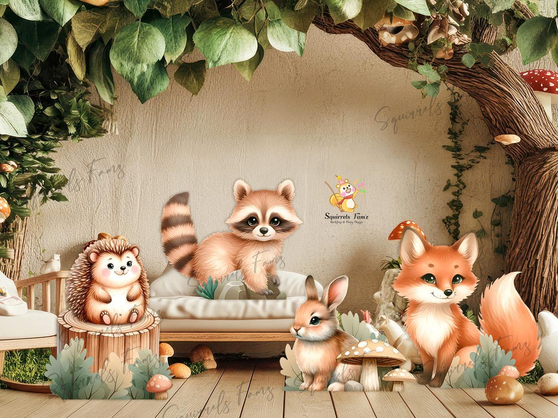 Woodland Cutout Standee Woodland Standee Woodland Animal Woodland ...