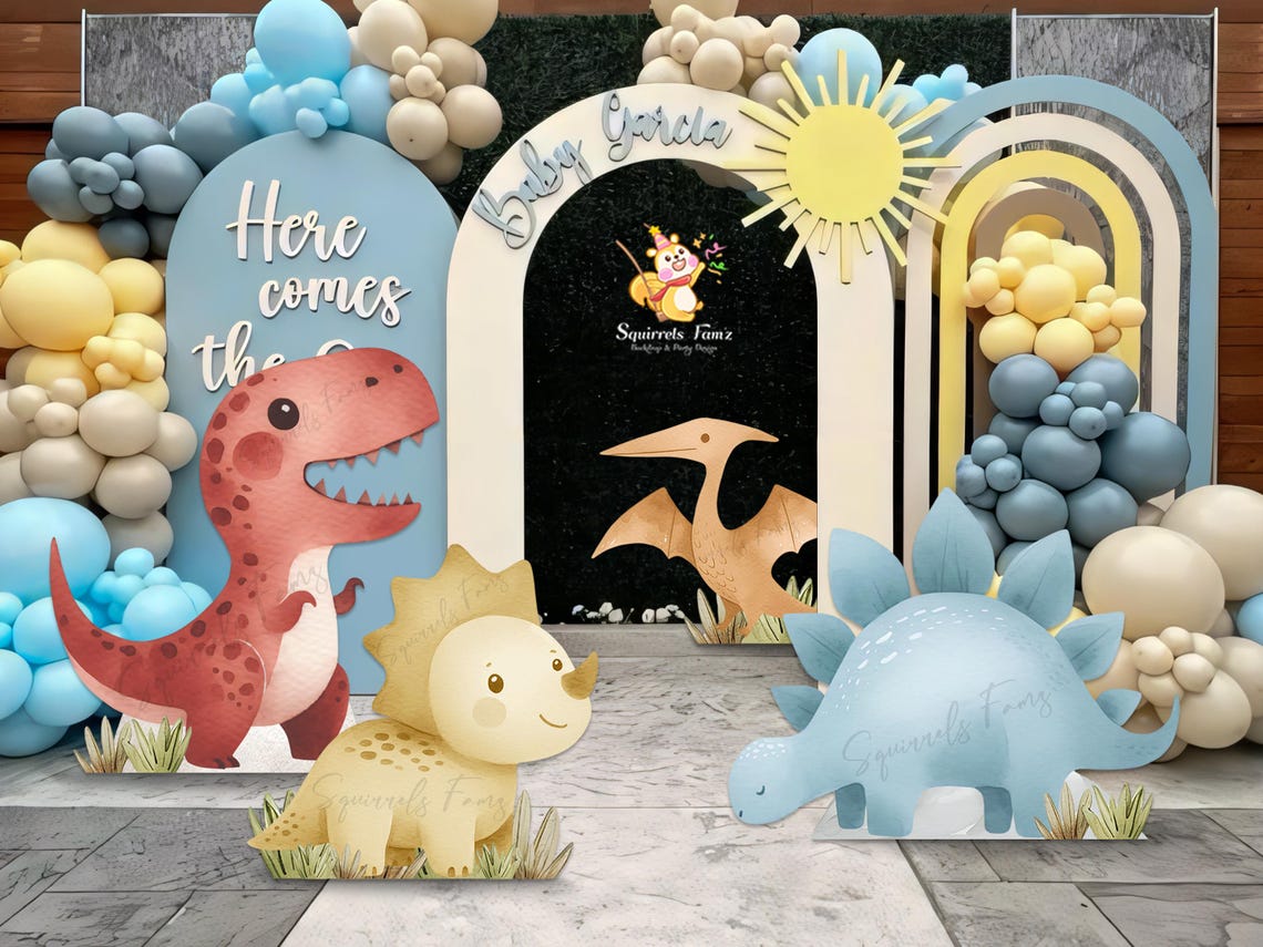 Dinosaur Cutout Standee Baby Shower Big Decor With Cutline Party ...