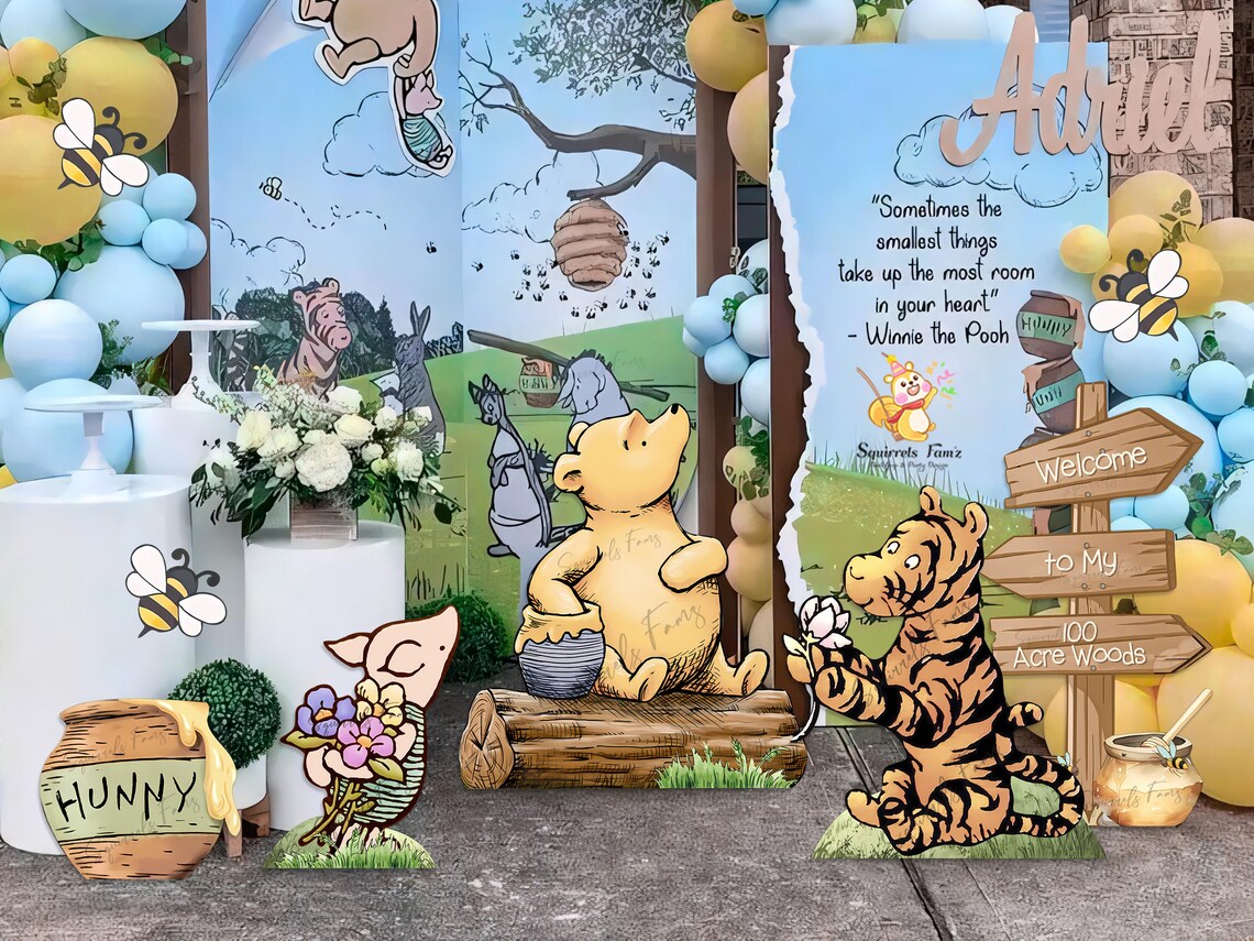 Tigger Winnie the Pooh Classic Signage Cutout Standee Baby Shower Big ...