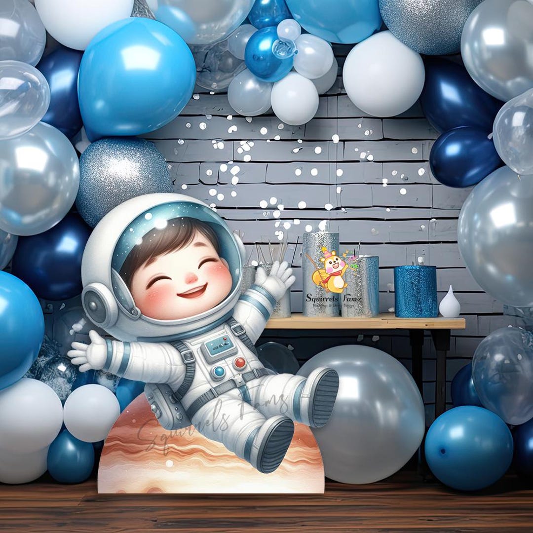 Cute Boy Space Astronaut Galaxy Cutout Big Decor Standee With Cutline ...