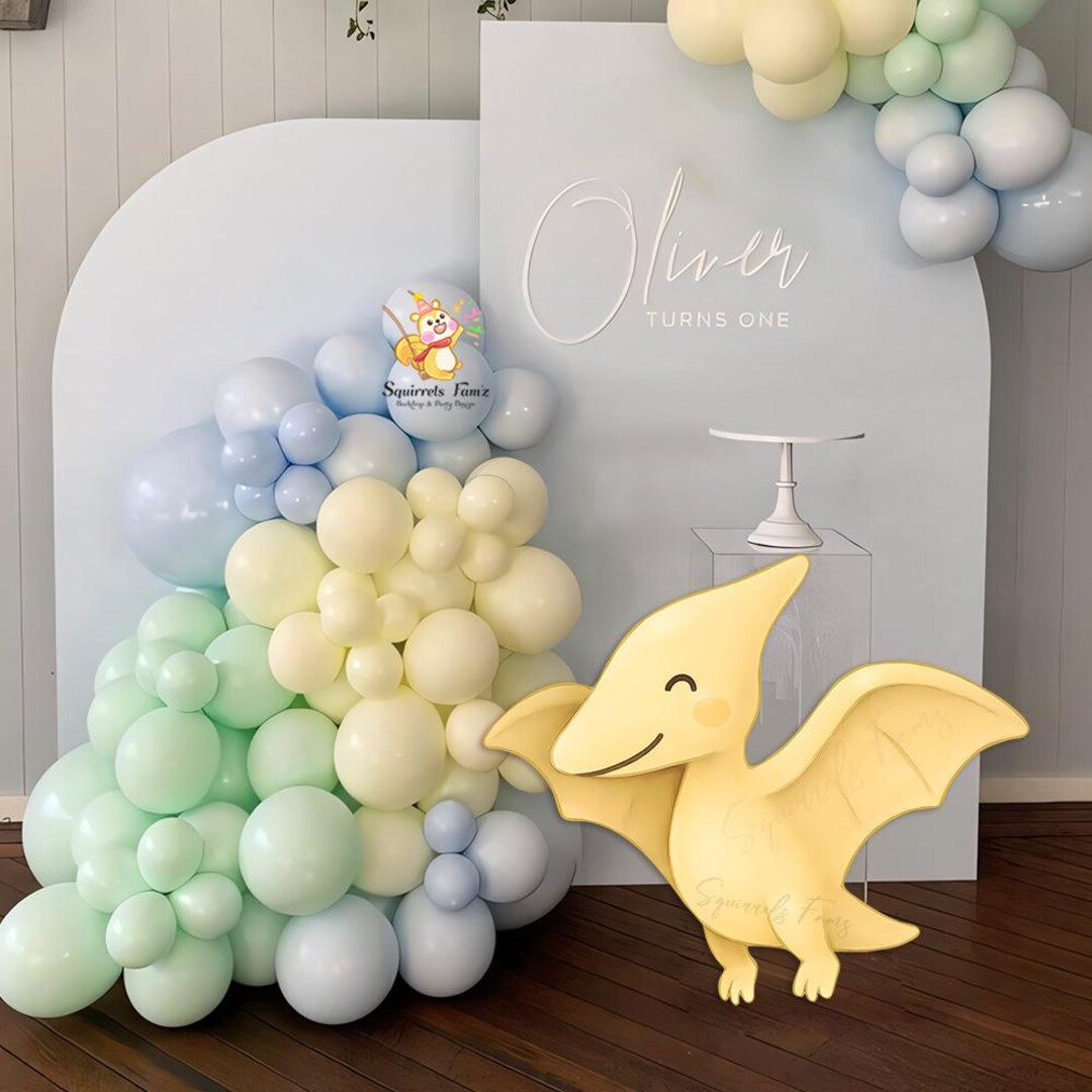 Dinosaur Cutout Standee Baby Shower Cutline Party Backdrop T-rex ...