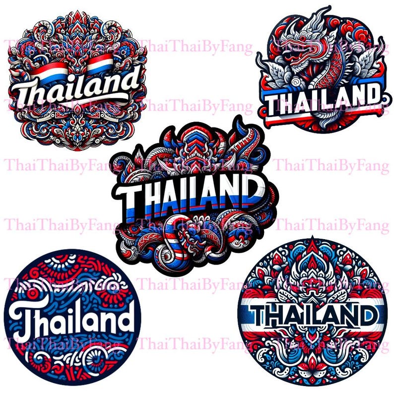 Thailand Logos, Logo, We Love Thailand - Etsy