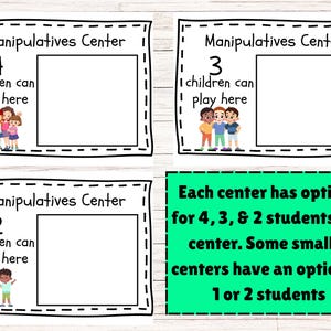 Printable Center Signs for Preschool and Pre-k Classrooms With Custom ...