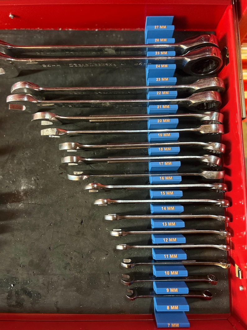 Modular Toolbox Wrench Organizer: 6mm-30mm, Pack of 25, Garage ...
