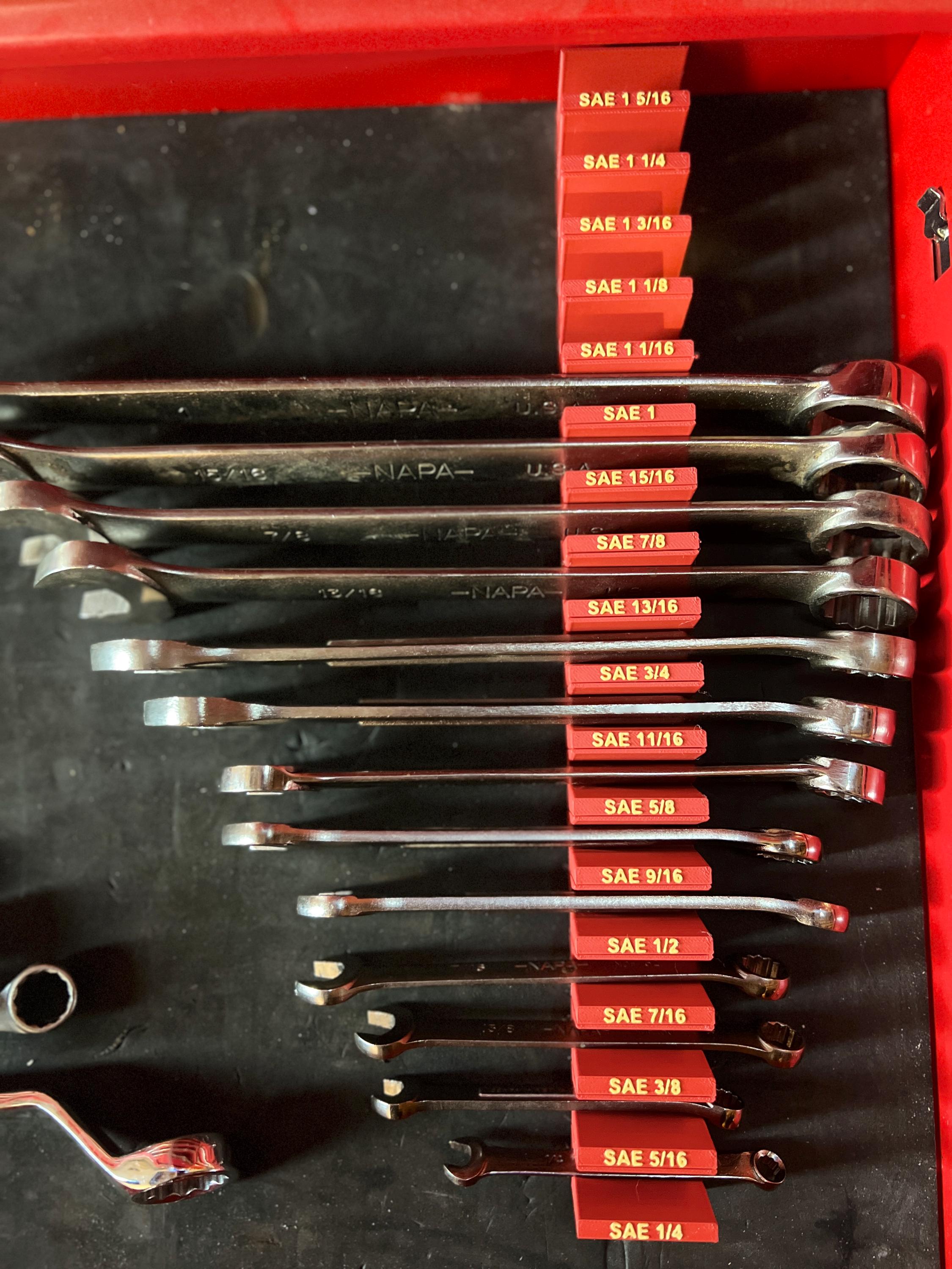 SAE Wrench Organizer: Modular Toolbox Storage (18 Pack) - Etsy