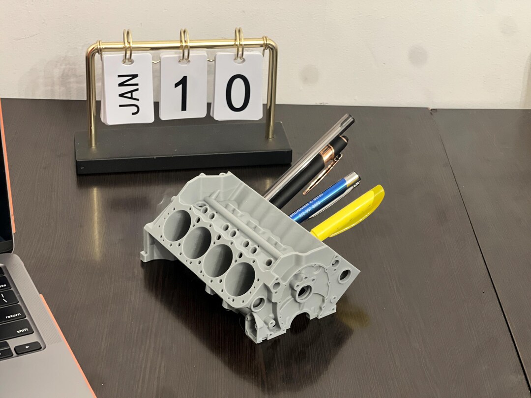 Chevy Small Block Engine Pen Holder, Car Guy Gift - Etsy