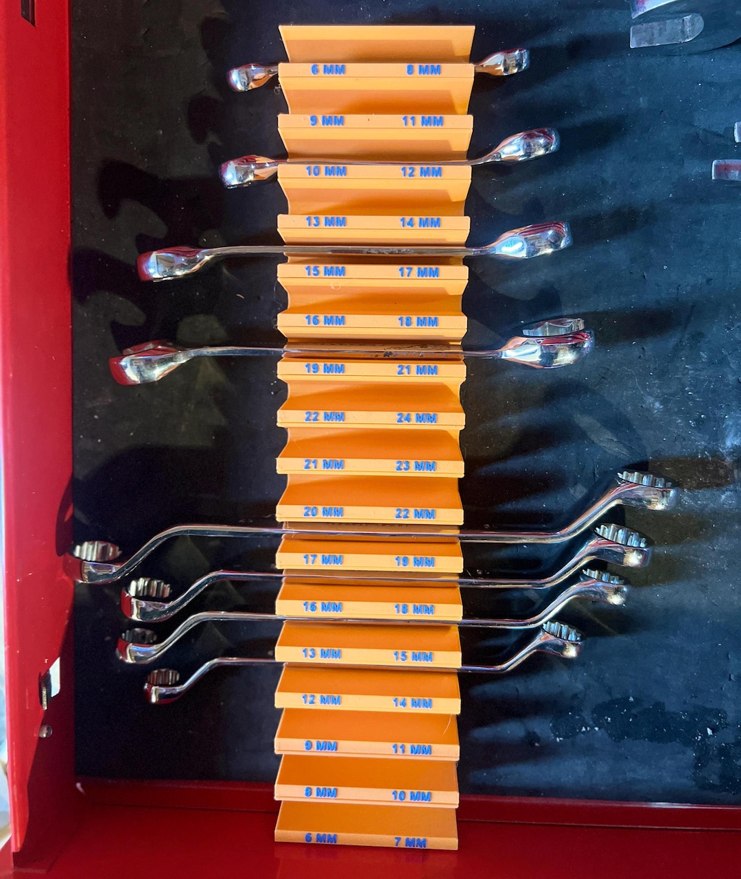 Wrench Organizers Toolbox Double Ended 6mm to 24mm Pack of 17 METRIC ...