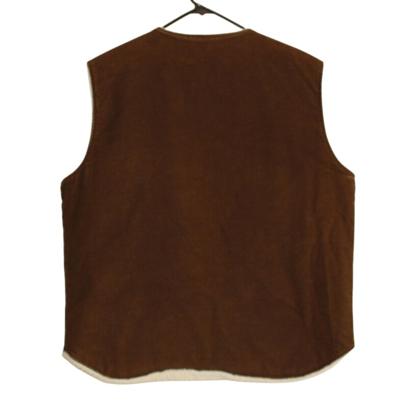 Mens Vintage Brown Corduroy Sherpa Line Western Gorpcore Biker Vest ...