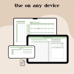 Sales Tracker, Monthly Sales Tracker, Sales Goal Planner, Interactive ...