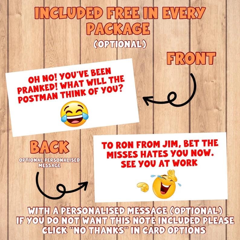 BREAST MILK Prank Mail Package Sent Directly to Friend Adult Joke Parcel Birthday Postal Gift ...