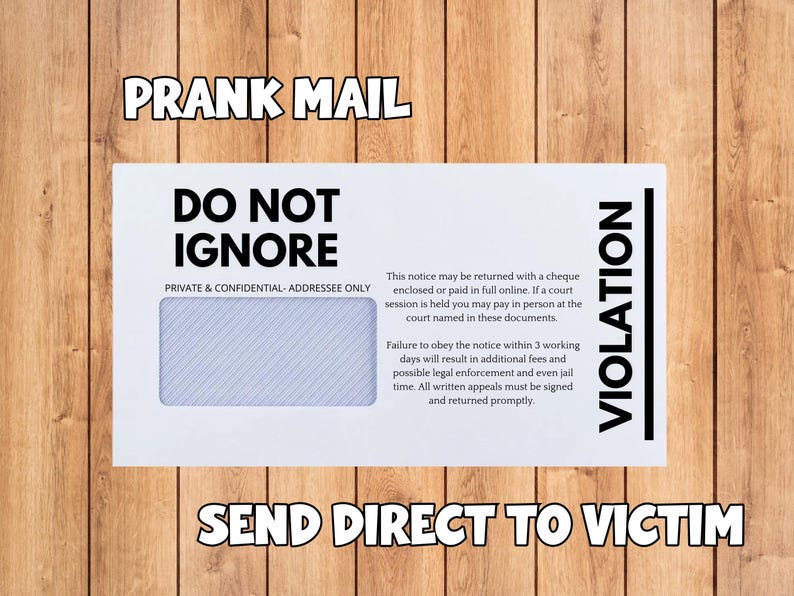 VIOLATION Prank Mail Package Sent Directly to Friend Adult Joke Parcel ...