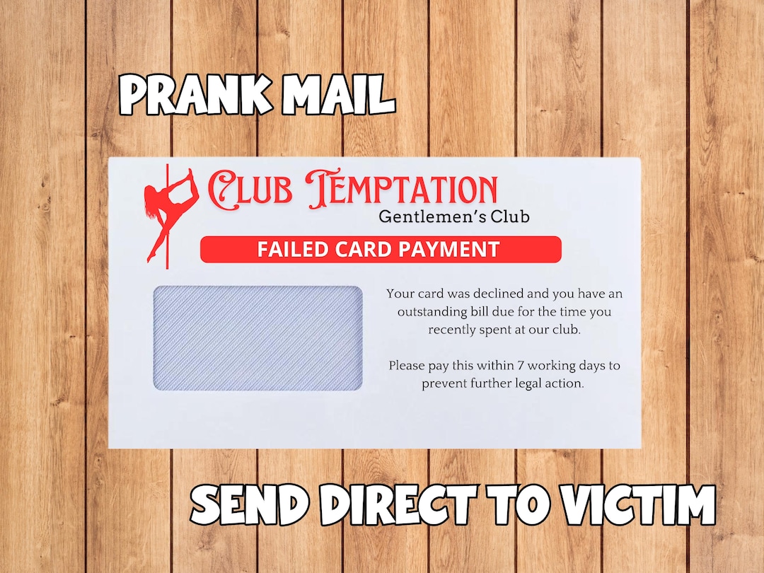 STRIP CLUB - Prank Mail Package - Sent Directly to Friend - Adult Joke ...