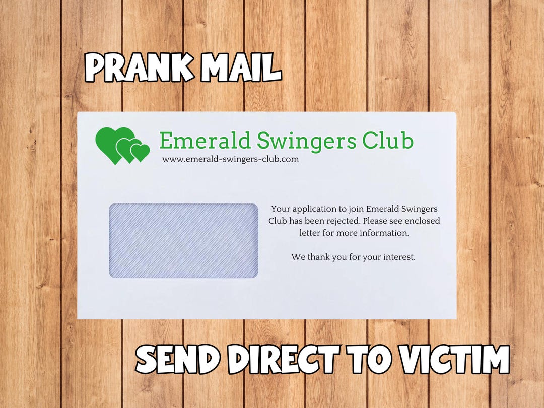 SWINGERS CLUB - Prank Mail Package - Sent Directly to Friend - Adult ...