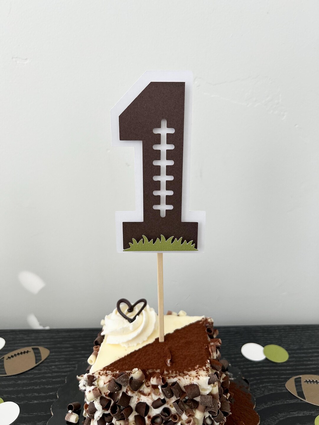 Football Birthday Cake Topper - Etsy