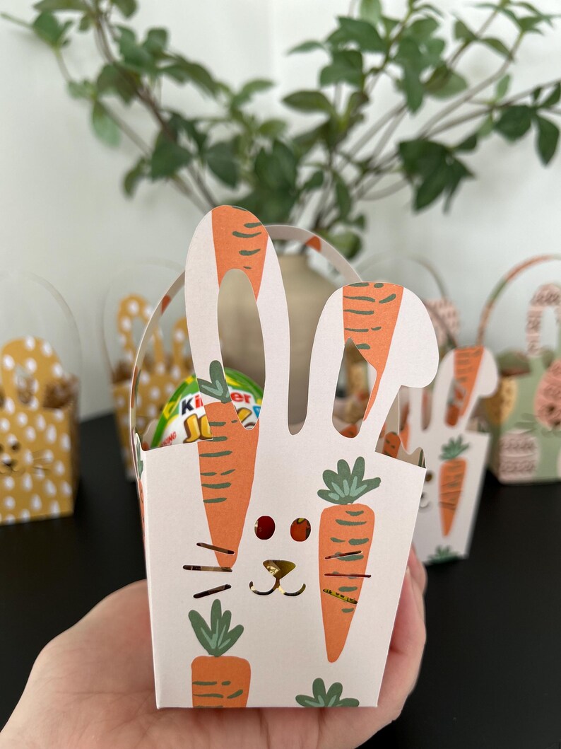 Easter Bunny Gift Boxes With Handle - Etsy