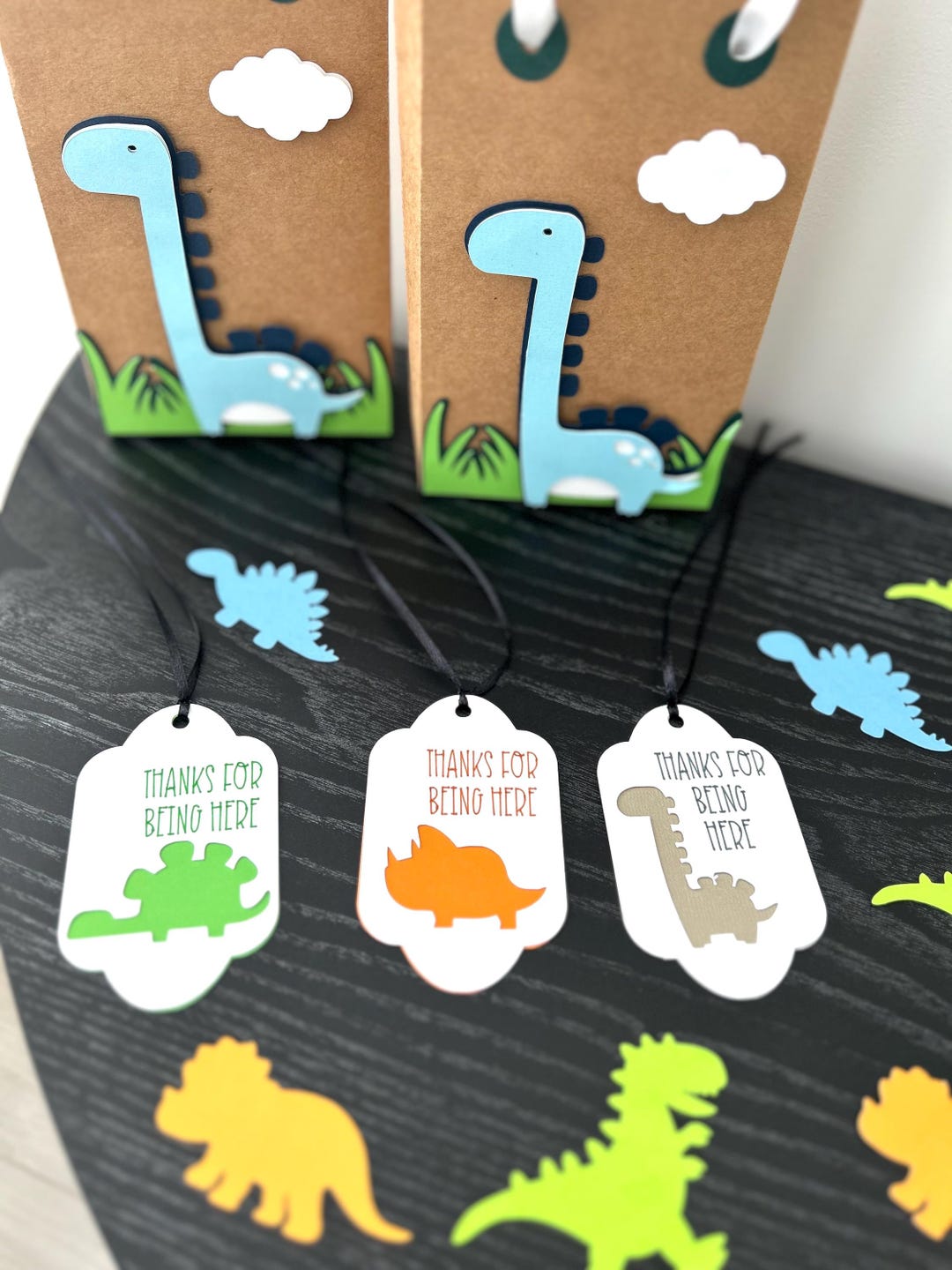 Dinosaur Party Favor Gift Tags - Etsy