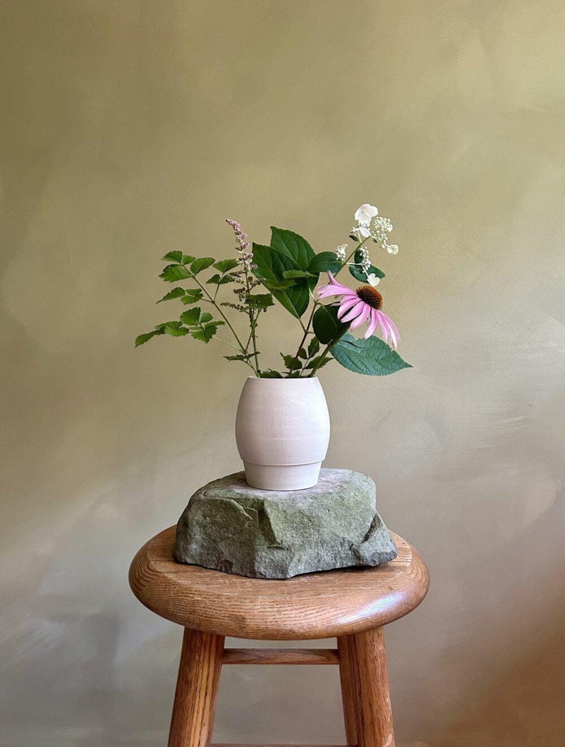 Minimal White Stoneware Vase VIII - Etsy