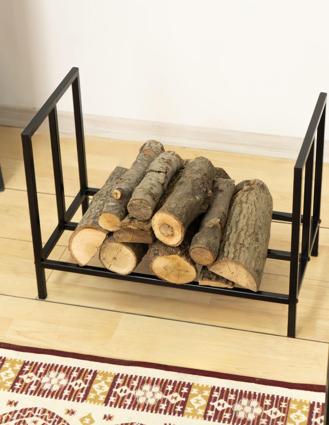 Minimalist Firewood Rack, Log Holder, Firewood Storage for Fireplace ...