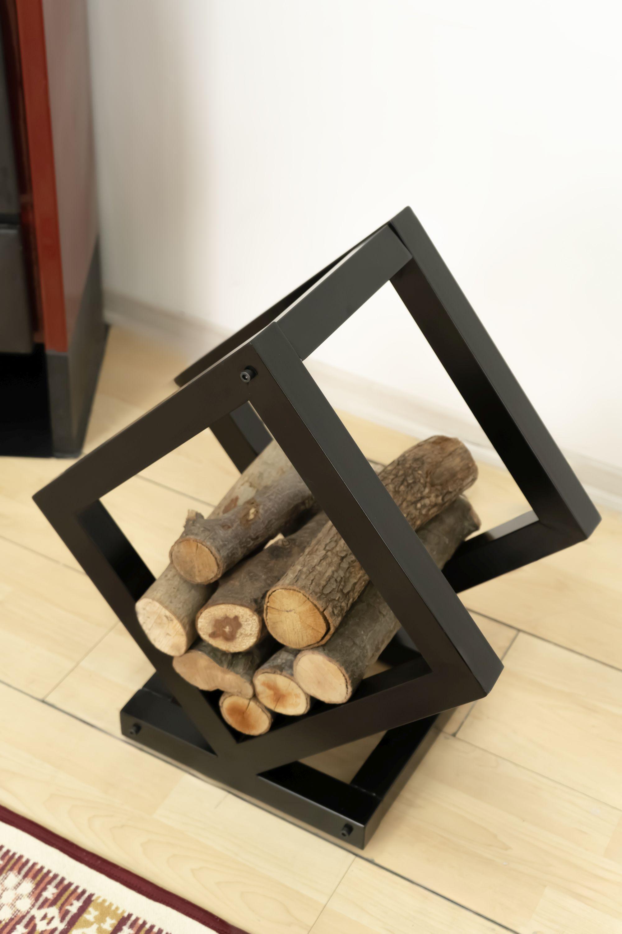 Metal Wood and Log Storage, Firewood Rack, Heating Accessories ...