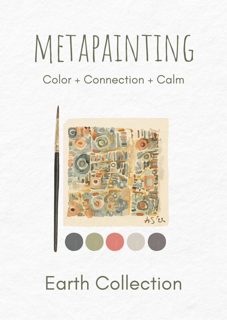 Earth Element Metapainting Kit – Grounding Art Therapy Gift | Mindful ...