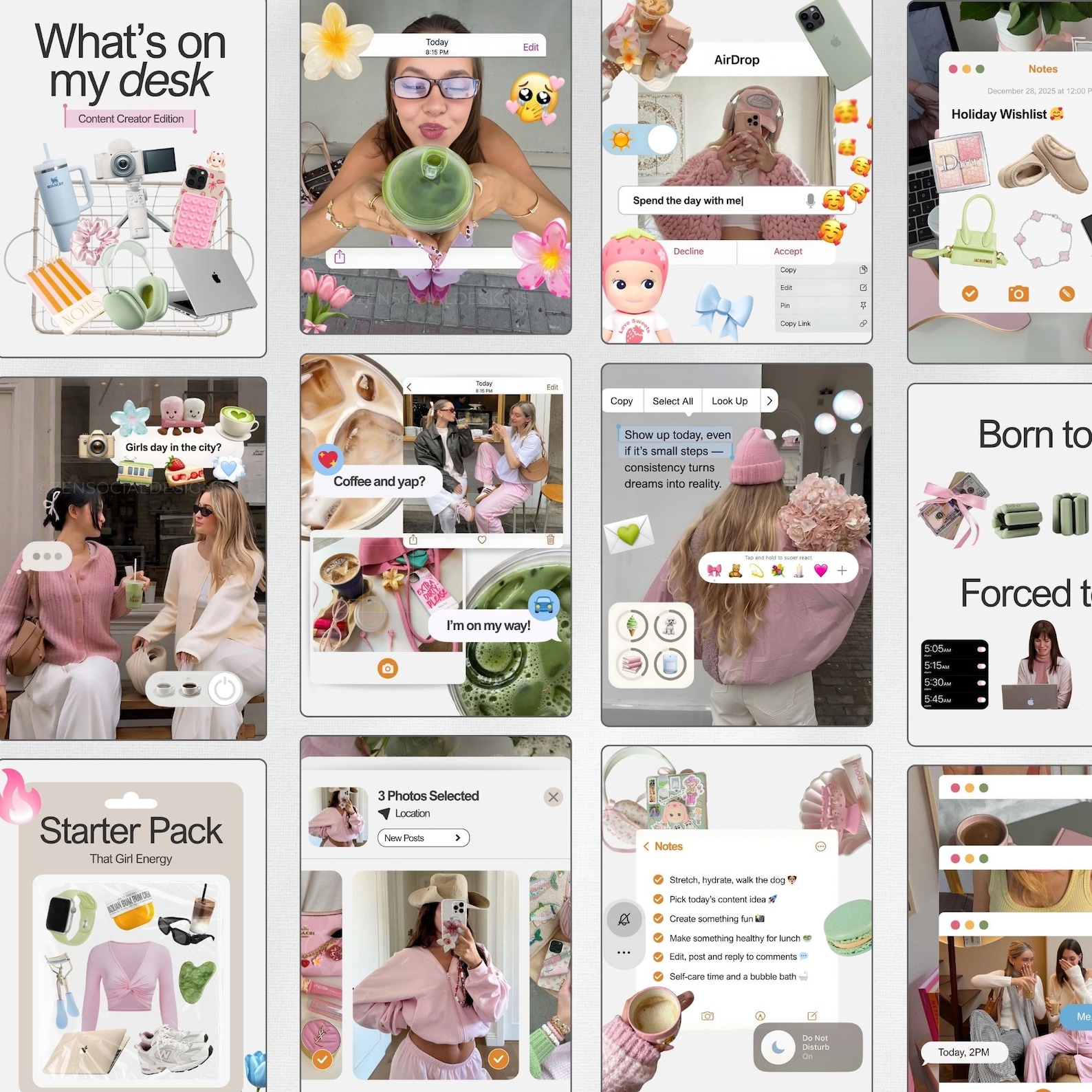 Ios Core Instagram Templates | Content Creator Posts & Stories ...