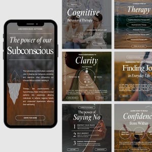 Therapist Instagram Posts & Stories | Psychologist Templates ...