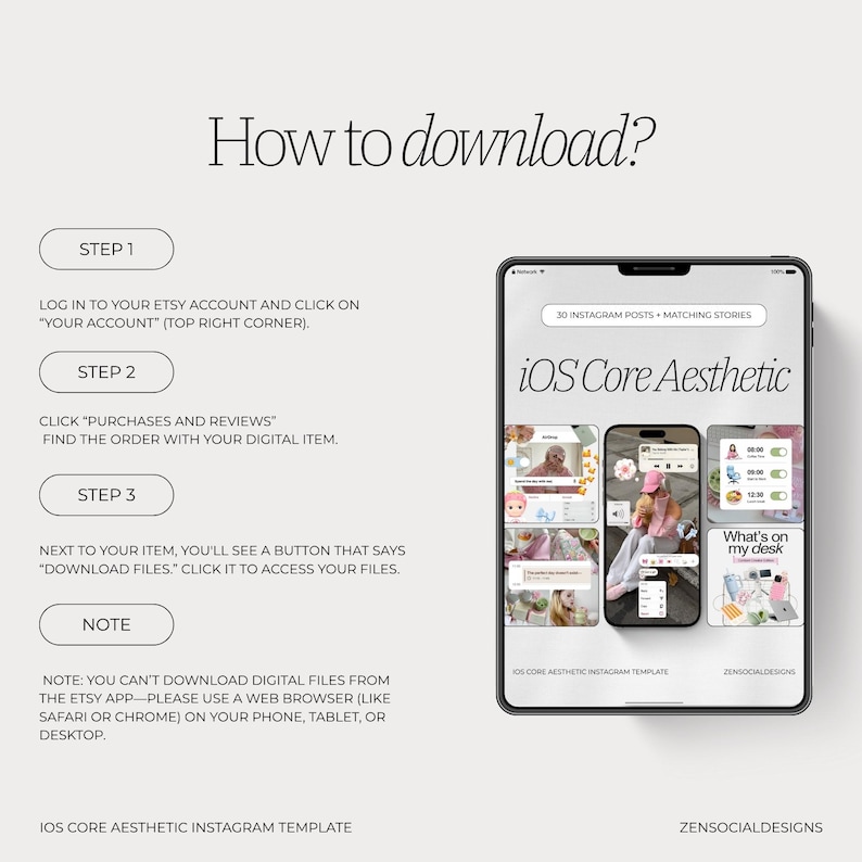 Ios Core Instagram Templates | Content Creator Posts & Stories ...