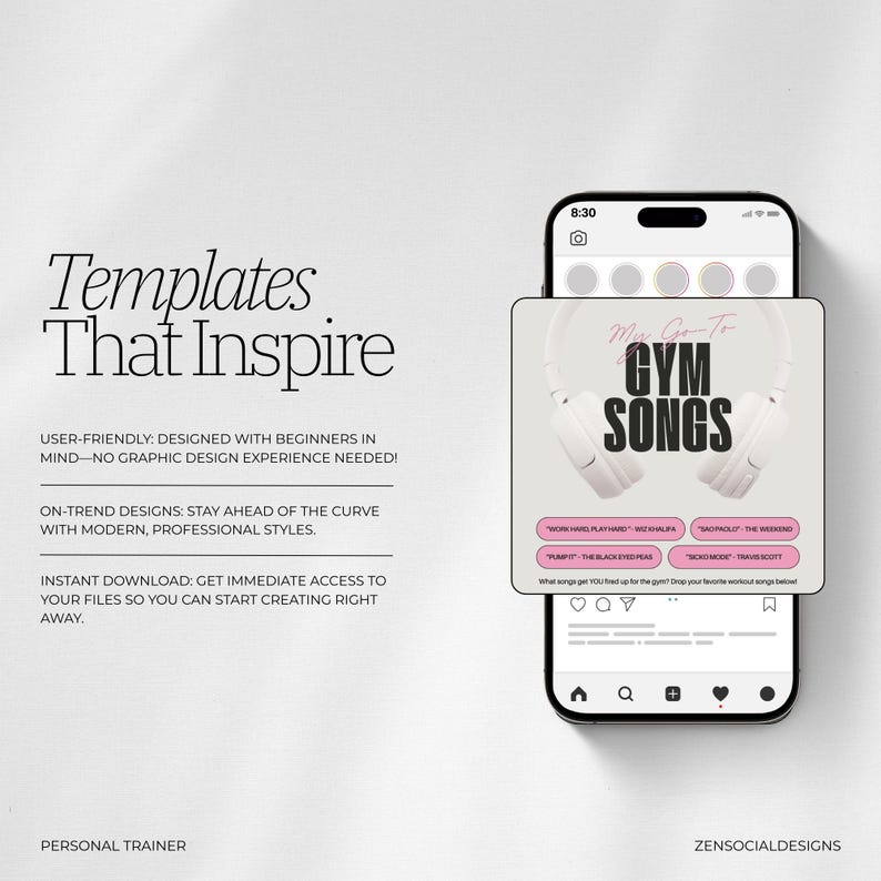 Personal Trainer Instagram Posts | Fitness & Wellness Templates ...