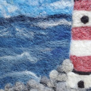 Needle Felted Lighthouse Wall Art - Etsy