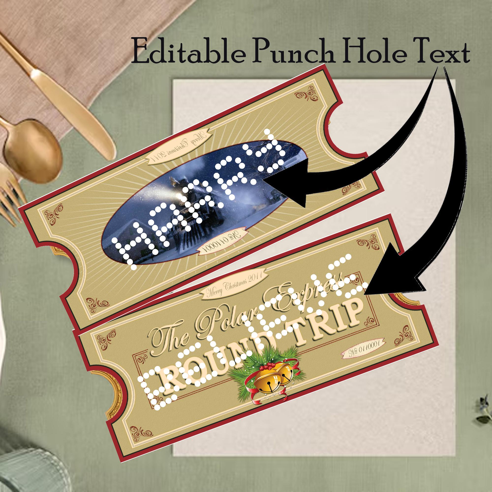 Personalized Polar Express Ticket Printable | North Pole Ticket | Canva ...