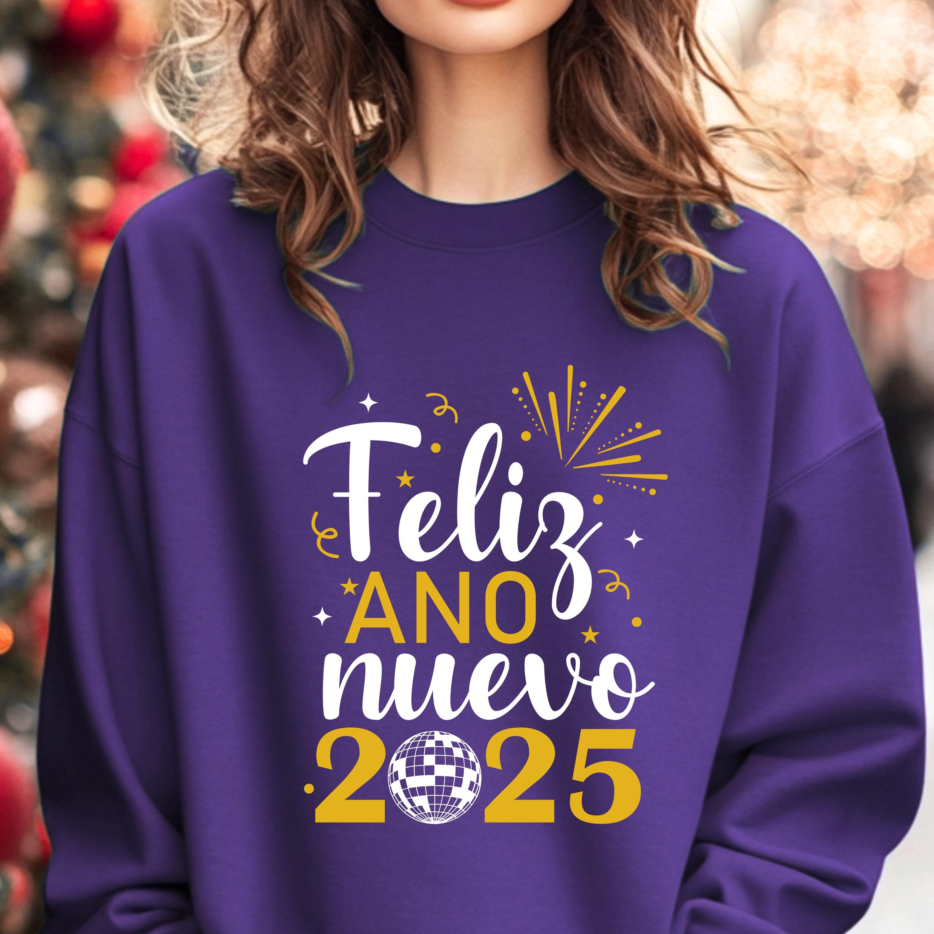 Feliz Año Nuevo 2025 SVG, Happy New Year 2025 Svg, Spanish New Year ...