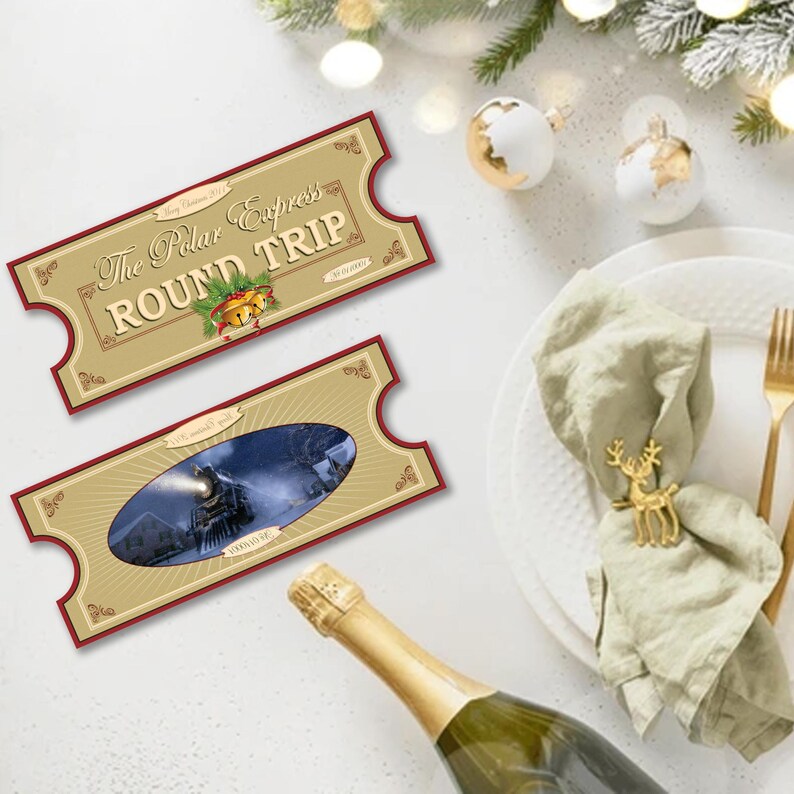 Personalized Polar Express Ticket Printable | North Pole Ticket | Canva ...